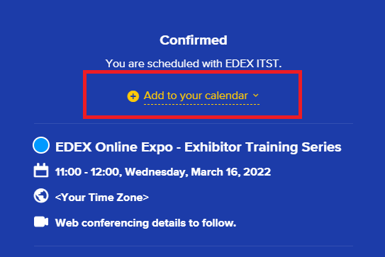 EDEX Virtual Expo – Exhibitor Training Series - EDEX | Live Your Dream ...